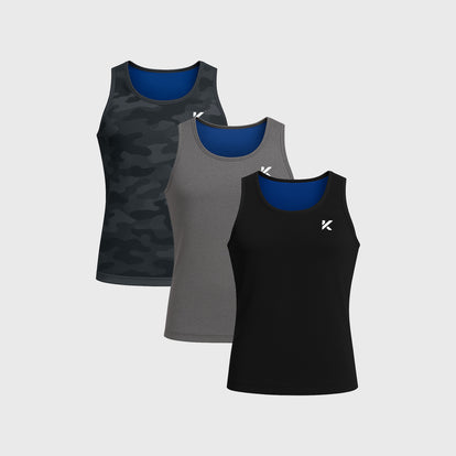 Men's Heat-Trapping Sweat Vest 3-Pack (Multicolor) – Kewlioo