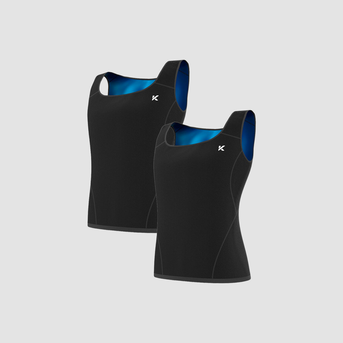 Men's Sweat Vest 2-pack Black – Kewlioo