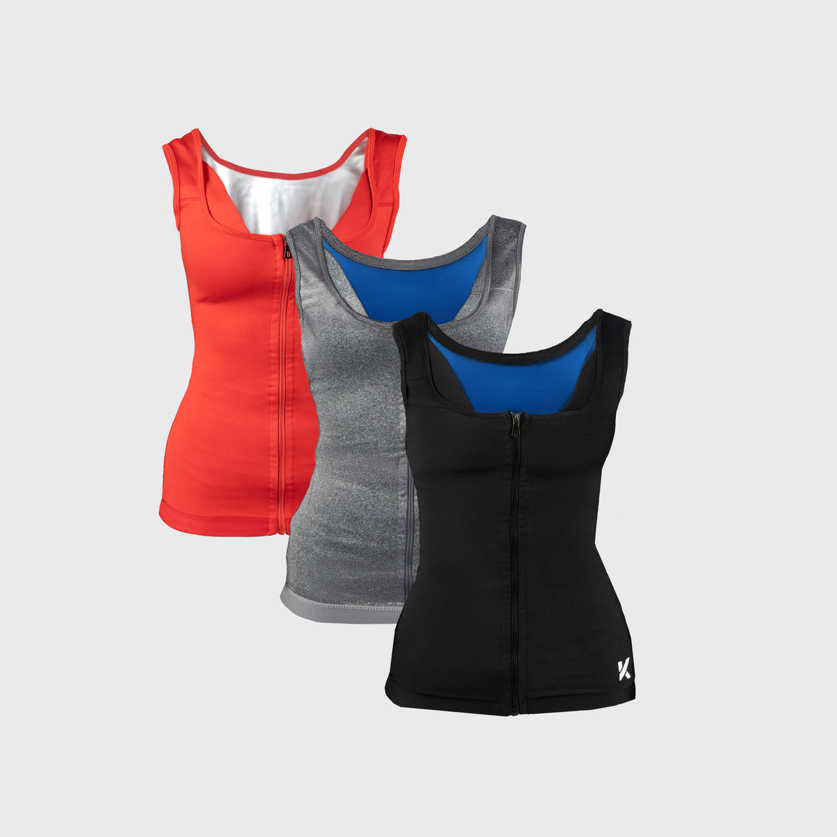 Women's Zipper Heat-Trapping Vest 3-Pack (Multicolor) – Kewlioo