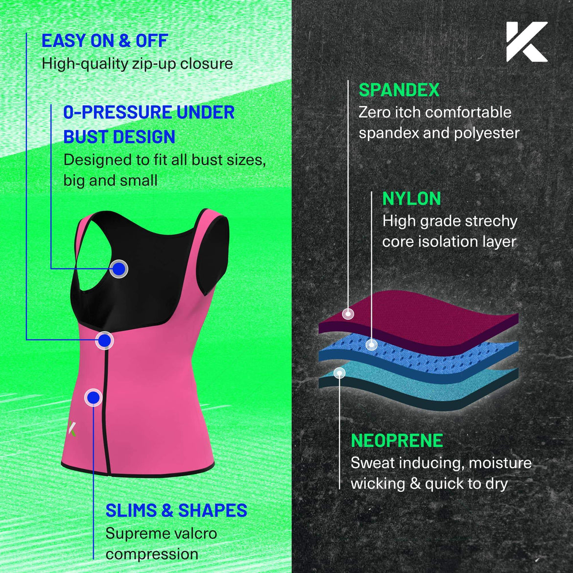 Buy Women's Sweat Enhancing Sauna Top Online! – Kewlioo