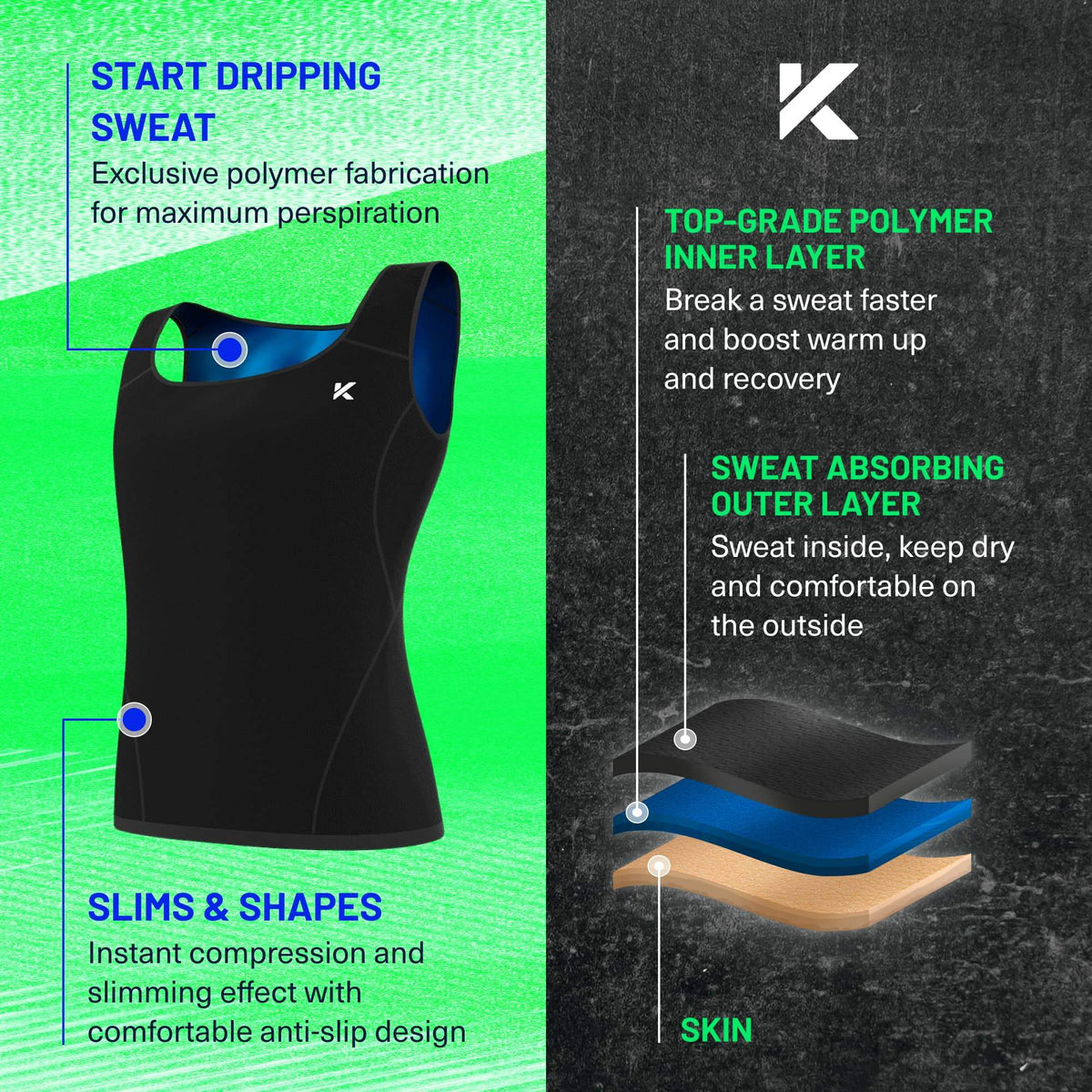 Men's Heat-Trapping Sweat Vest – Kewlioo