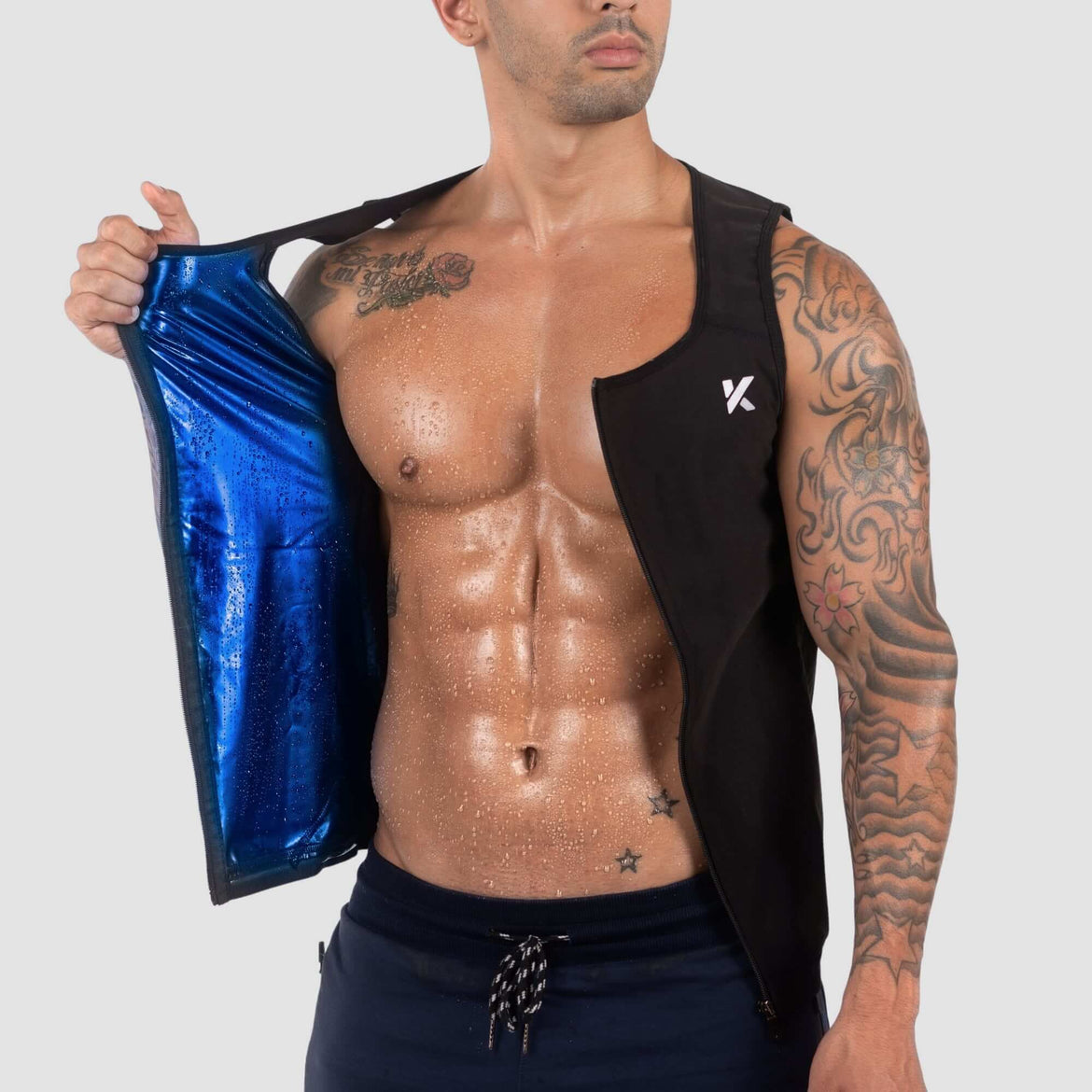 Men's Zipper Heat Trapping Sweat Vest – Kewlioo
